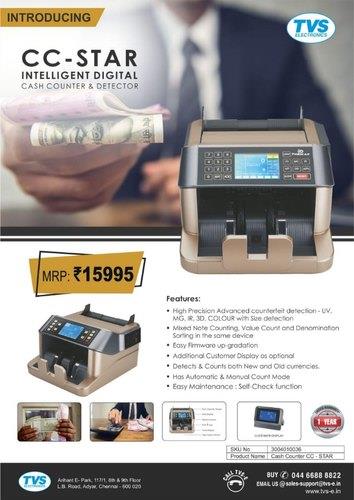 TVS CC Star Plus Electronic Multi Note Cash Counting Machine With 1 ...